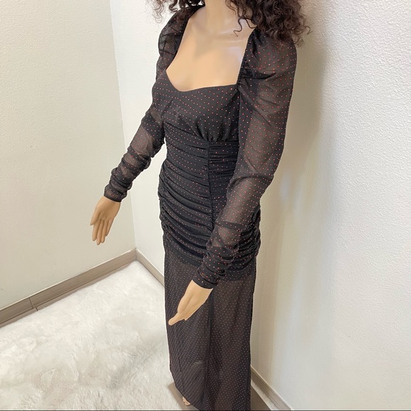 REVOLVE | Dresses | Dundas X Revolve Stardust Maxi Dress In Black And ...